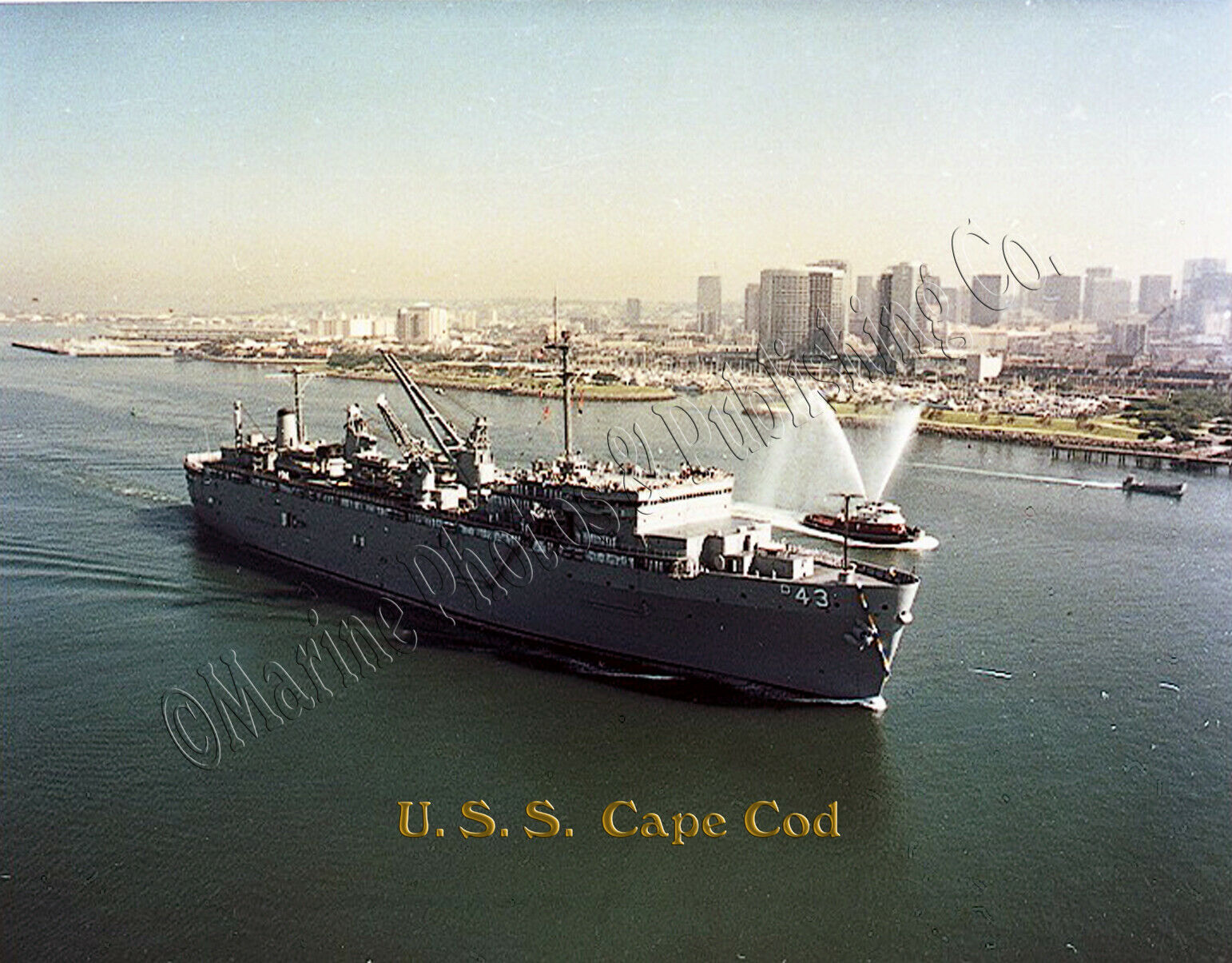 USS CAPE COD AD 43 Personalized Navy Ship Photo on Canvas Print | eBay