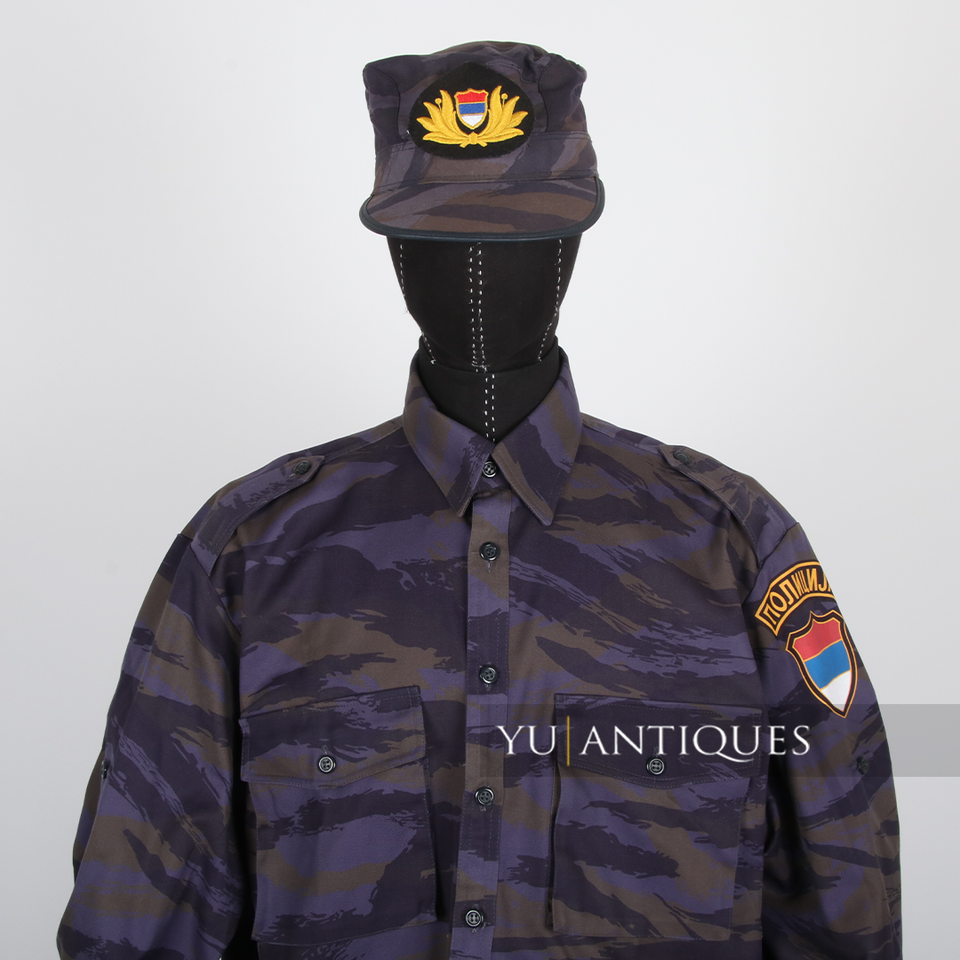 Yugoslavia Serbia PJP Special Police Unit Blue Tiger Lizard Pattern ...