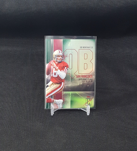 JOE MONTANA 49ers serial # 103/150 card! 2024 Topps Sig. Class green ...