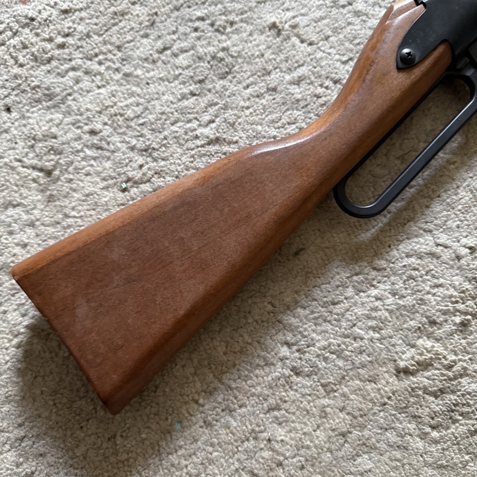 Vintage DAISY Wood Stock Model 95B Lever Action BB Gun - Air Rifle ...