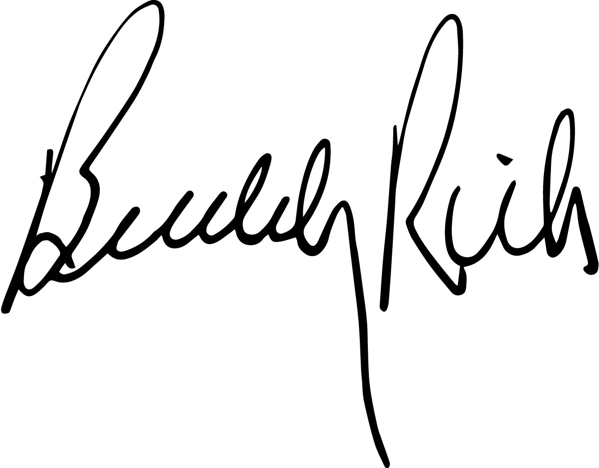 Buddy Rich Autograph Signature VINYL DECAL Bumper Sticker musician t | eBay