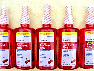 5 - Major Sugar Free Sore Throat Spray Cherry Flavor Compare ...