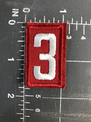 Boy Scouts of America BSA Red White Patch Troop Number # 3 Shoulder #3 ...