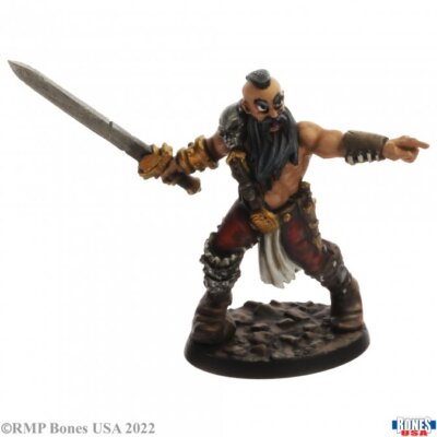 GRIMKEL BLOODBEARD, VIKING Reaper Minis Bones USA: Reaper Legends ...