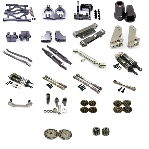 Aluminum Metal Upgrade Parts DIY Fit for 1/10 VRX RH1043 RH1045 Rc Car ...