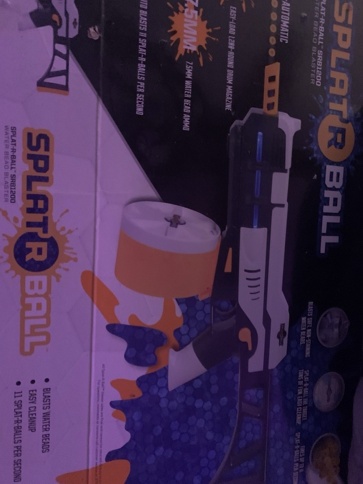 Splat R ball SRB1200 Auto Rechargeable Battery Powered Water Gel Bead ...