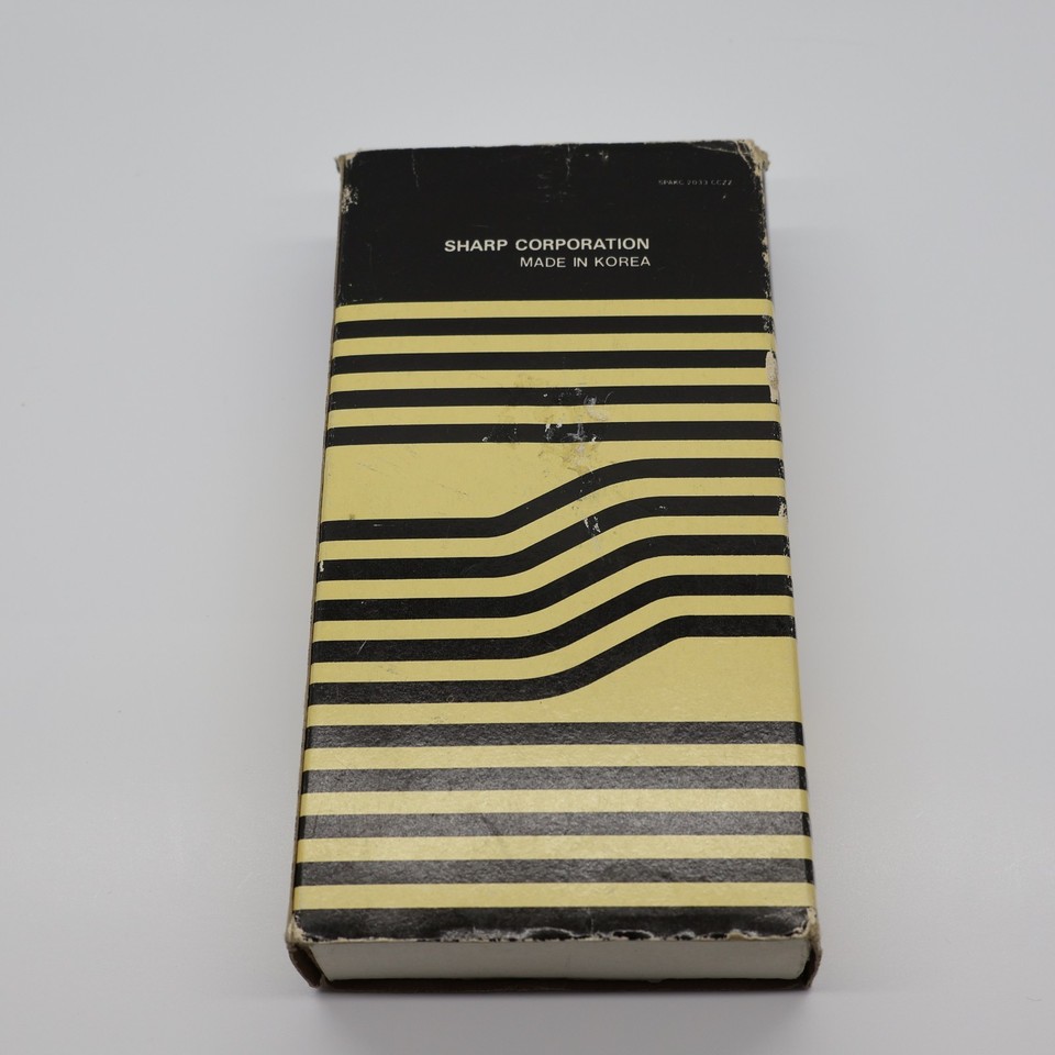 VINTAGE 1976 SHARP ELSI MATE EL8118 SCIENTIFIC CALCULATOR WITH GREEN ...
