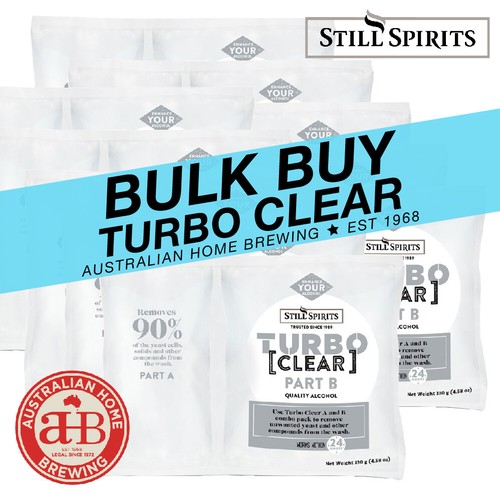 50x Still Spirits Turbo Clear BULK PACK homebrew clearing agent brewing ...
