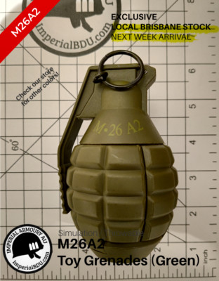 Toy Grenade M26A2 Soft Foam Bullets Refill Gel GREEN (FREE 7 DAY ...