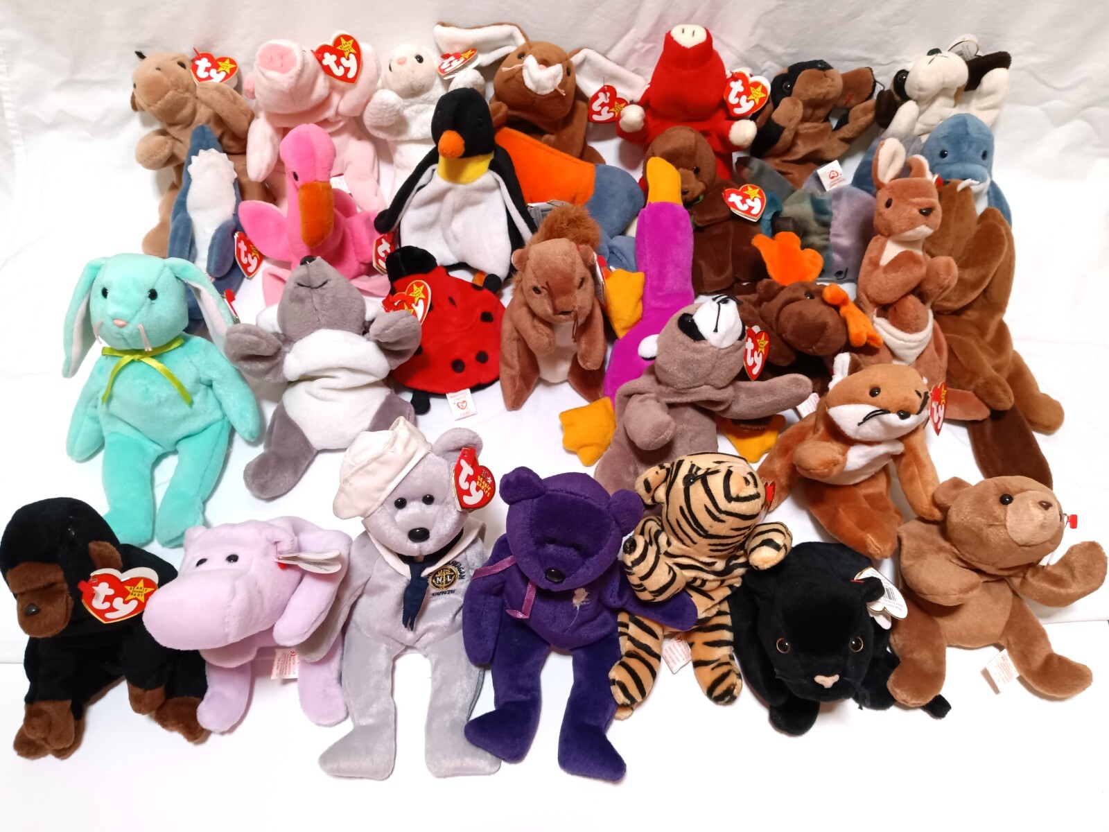 Beanie Babies lot - 31 near mint, 1 missing tag (see list w names ...