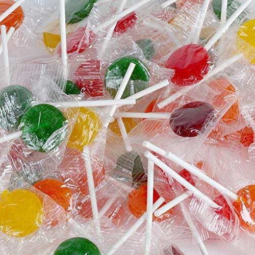 Classic Lollipops - 3 Pounds - Flat Lollipops Individually Wrapped ...