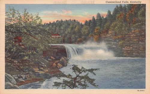 Corbin KY Kentucky Cumberland Falls State Park Waterfalls 1940s UNP Postcard K2 | eBay