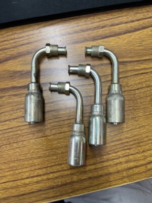 Set of 4 - Parker Crimp Fitting HY06-06PE90 or 169HY6-6 PE90 | eBay