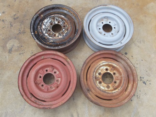 16" STEELS CHEVROLET TRUCK 3 CLIP WHEELS RIMS chevy gm 6 lug hubcap ...