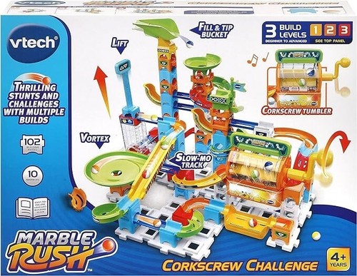 VTech Marble Rush Corkscrew Challenge, Construction Toys for Kids with ...