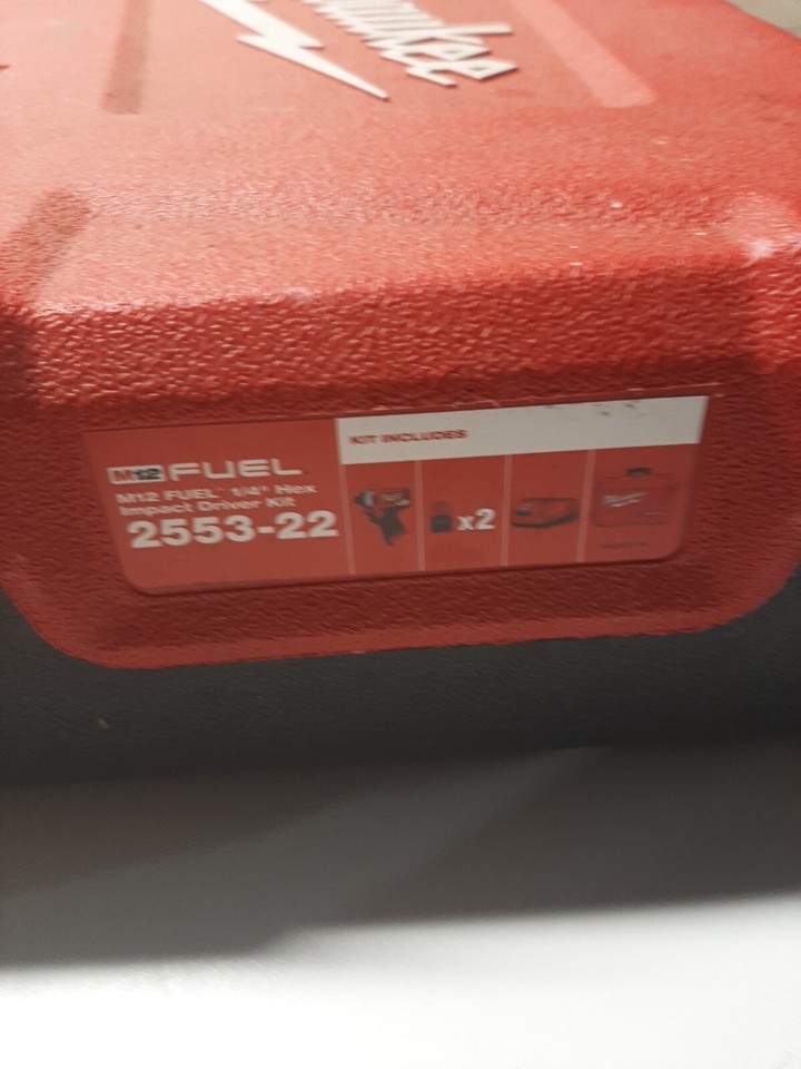 Milwaukee 2553-22 "TOOL HARD CASE ONLY" M12 Fuel 1/4" W/manual | eBay