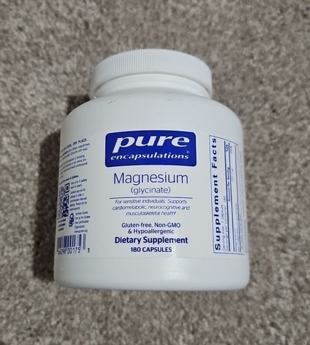 Pure Encapsulations Magnesium (glycinate) 120mg Capsules *LARGER 180 ...