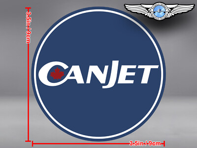 CANJET CAN JET ROUND LOGO STICKER / DECAL | eBay