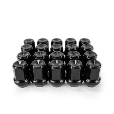 20 Black Volvo Alloy wheel nuts fit C30 C40 C70 S40 V40 V50 M12x1.5 ...
