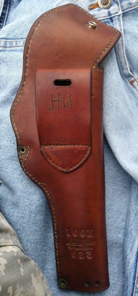 Lawrence semi flap LH holster, quick draw s&W jet & model 19 combat ...