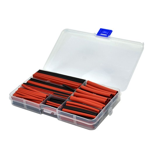 150 Pcs Shrink Tubing Set Assorted Heat Shrink Tubing Sleeve (Black&Red ...