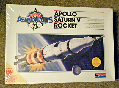 Monogram APOLLO SATURN V Rocket, Vintage 1986, Kit 5903, 1/144 Scale ...