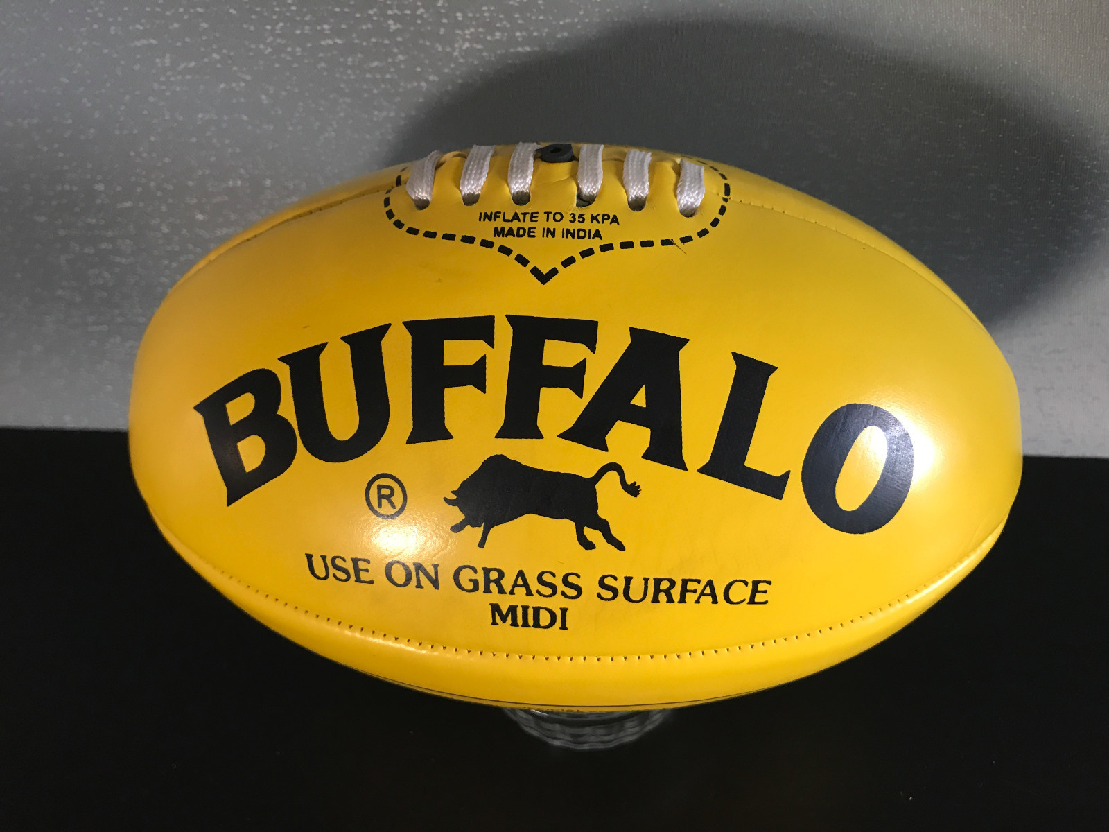Brand New Buffalo Brand Soft Touch PVC Midi Sz 24cm Yellow Aussie Rules ...