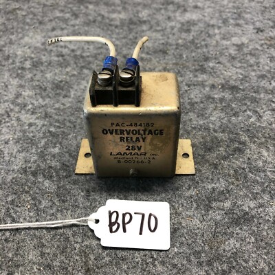 Lamar Overvoltage Relay 28V P/N B-00266-2 | eBay