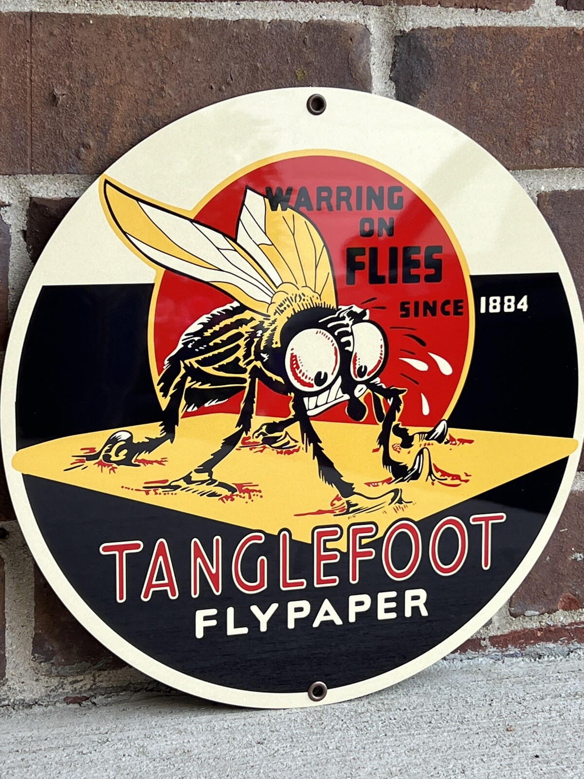 Tanglefoot Flypaper Hi Gloss Aluminum Vintage Style sign | eBay