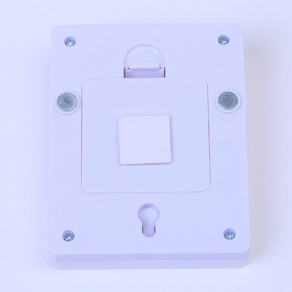 CoB LED Wall Light Switch Wireless Room Hed Light Battery Funted (White ...