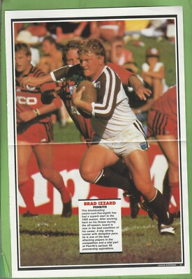 #T322. 1988 RUGBY LEAGUE PINUP - BRAD IZZARD & PETER TUNKS | eBay Australia