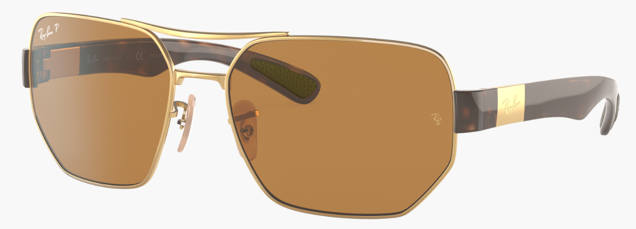 Ray-Ban RB3672 001/83 60-17 Polarized Unisex Sunglasses - Gold/Dark ...