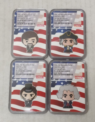 2022 NIUE $2 CHIBI MT RUSHMORE SERIES PRESIDENTS SET NGC PF 70 ULTRA ...