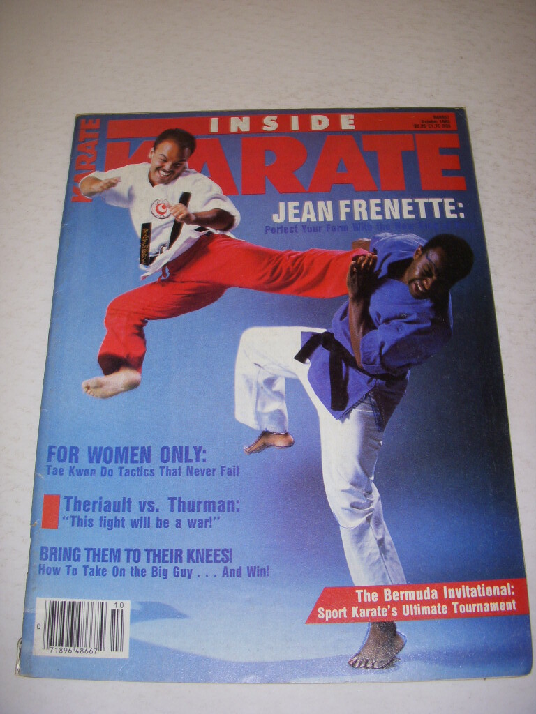 INSIDE KARATE Magazine, OCTOBER 1985, JEAN FRENETTE Cover, MASTER ...