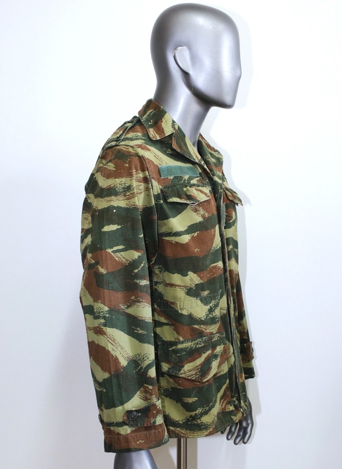 Genuine Vintage French Army Lizard Camo Combat Jacket Herringbone Airborne sizeM | eBay