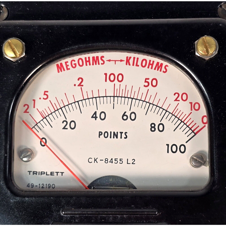 Triplett Line Loop Tester Leather Case Leads Bell Systems Meter, Case ...