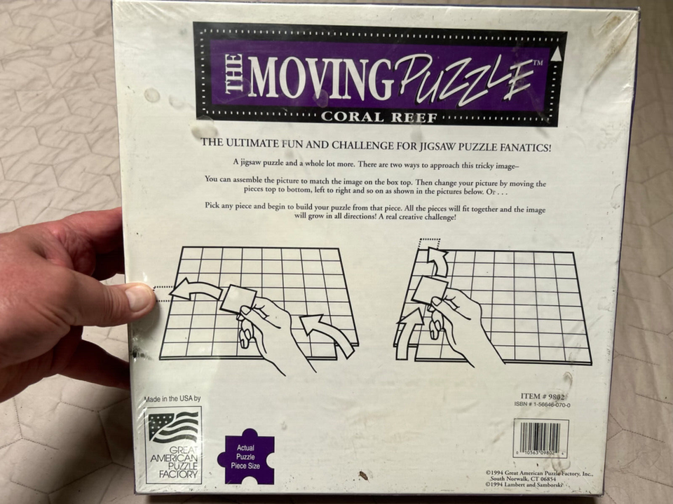NEW The Moving Puzzle Coral Reef 294 Pieces Always Moving Great ...