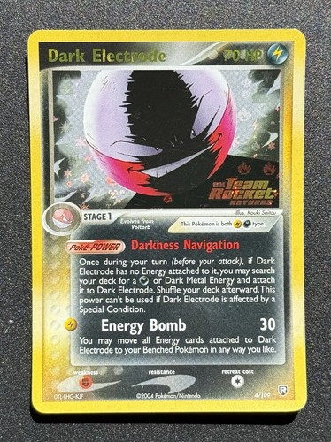 Dark Electrode Reverse Holo Pokemon Card ex Team Rocket Returns 4/109 LP+/NM- | eBay