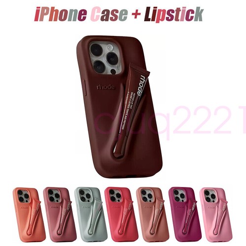 Rhode "Lip Case" + Listick Lip Gloss 3D Phone Case - iPhone 16 15 14 ...