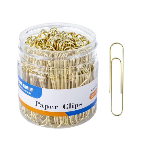 Large Paper Clips, Gold Paper Clips, 2 Inch Paper Clip, Jumbo ...