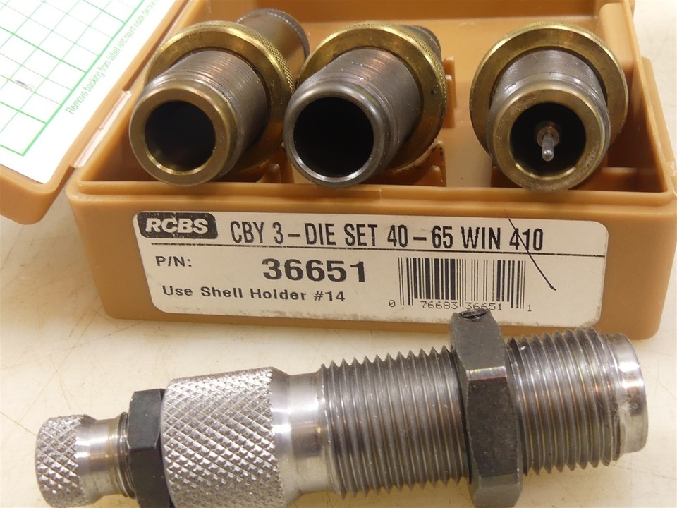#3823 RCBS CBY Cowboy 3 die set 40-65 Winchester with a extra die | eBay