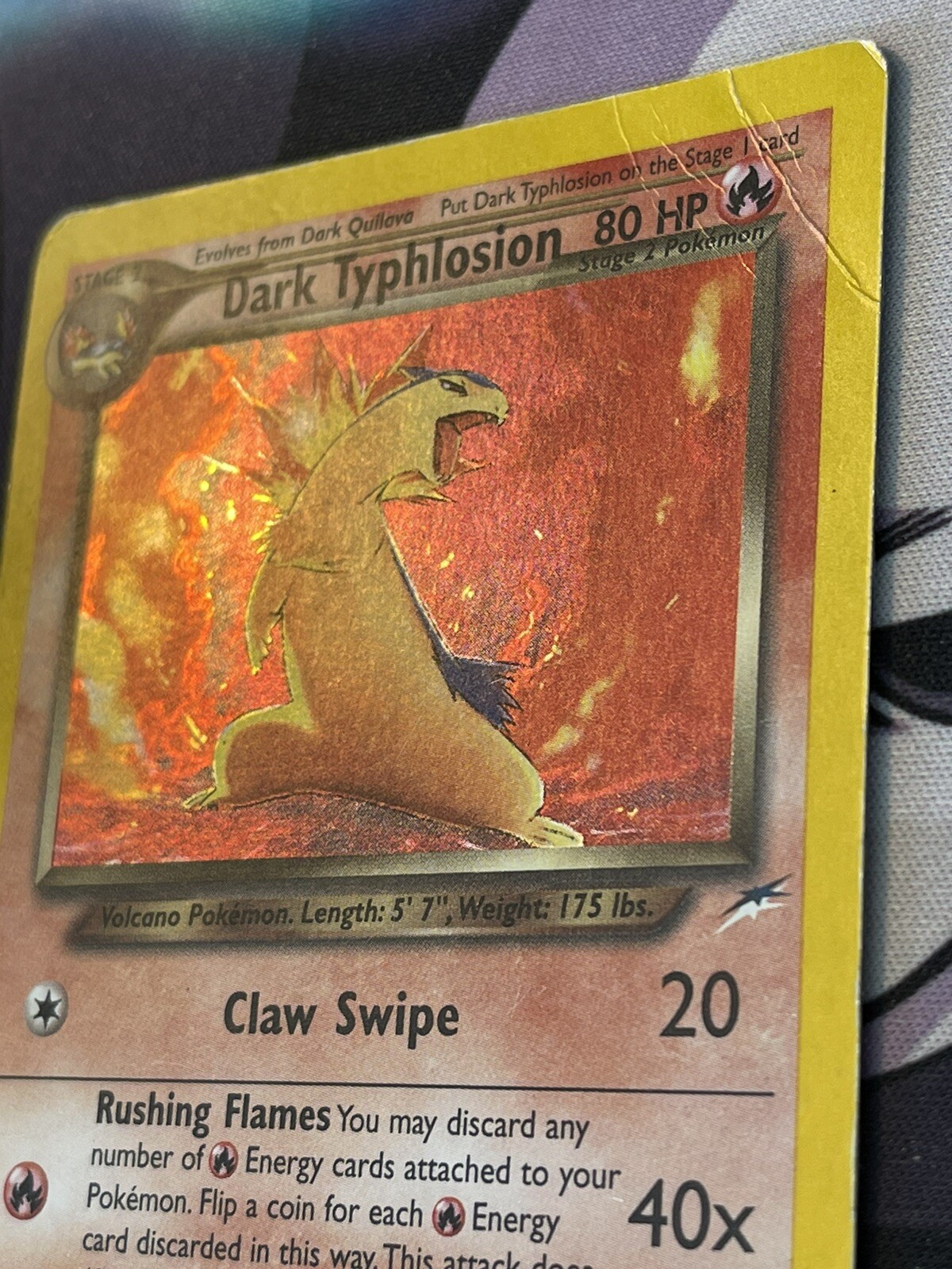 Dark Typhlosion Card