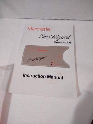 Bernette Deco Wizard 2.0 Instructional Book Manual Guide | eBay