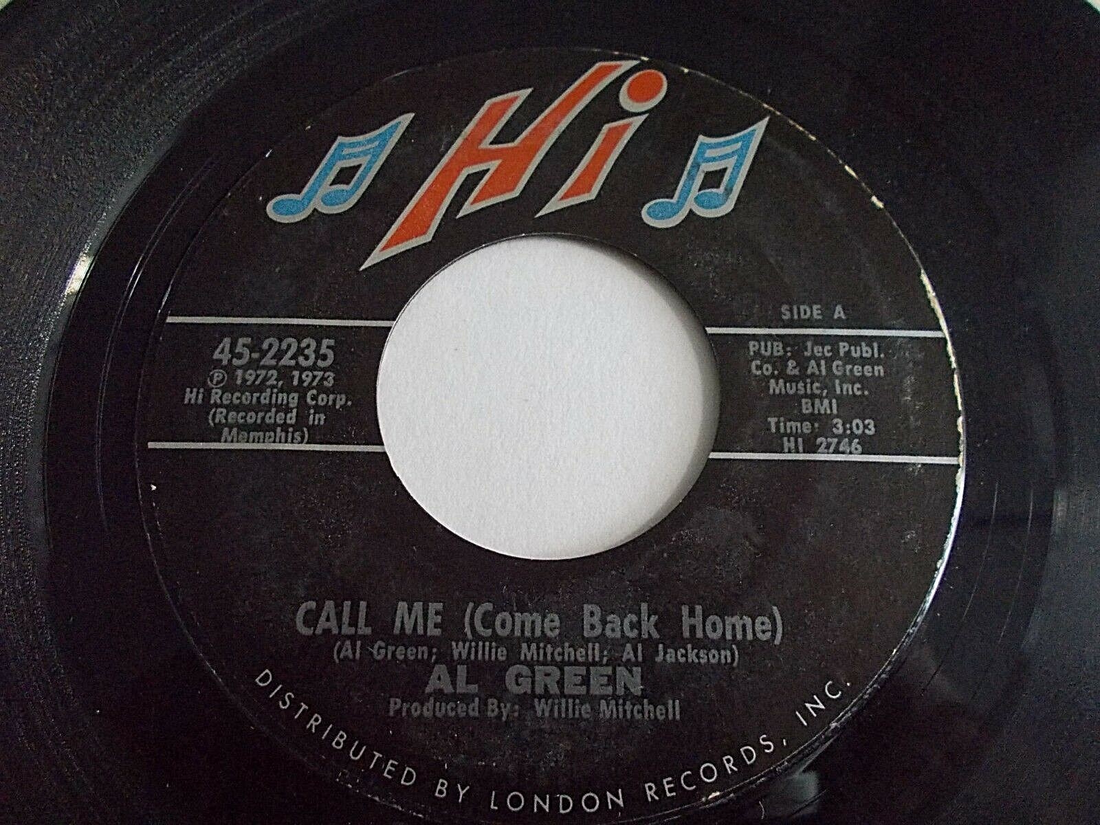 Al Green Call Me / What A Wonderful Thing Love Is 45 1973 Hi Soul Vinyl ...