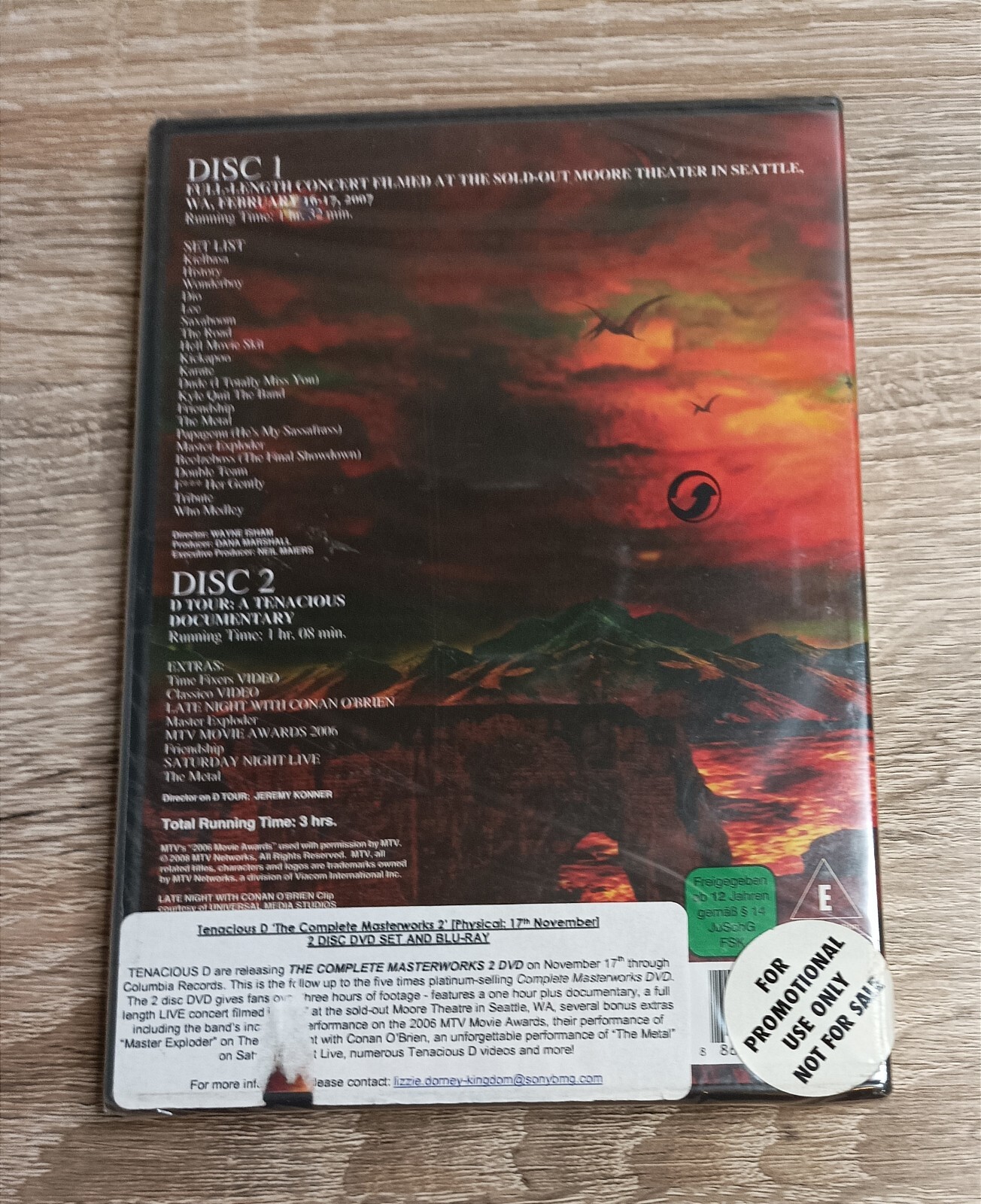 Tenacious D - The Complete Master Works Vol.2 (DVD, 2008) for sale ...