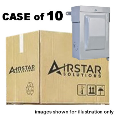 30 Amp Electrical Pull-Out Fusible Fused Disconnect Box AC HVAC, Case ...