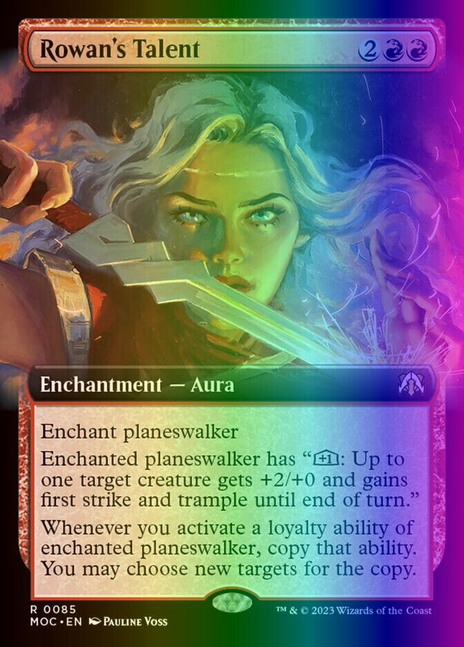 MTG Rowan's Talent (85/542) March of the Machine Commander LP FOIL | eBay