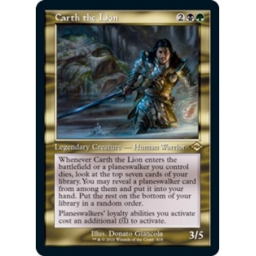 Carth The Lion (retro Frame) X4 M/NM Magic: The Gathering MTG Modern ...
