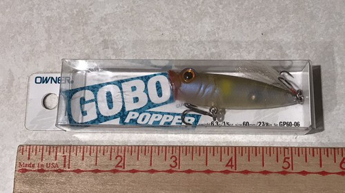 CULTIVA C'ULTIVA GOBO JAPAN POPPER GP60-06 “SHINER” RATTLE TOPWATER ...