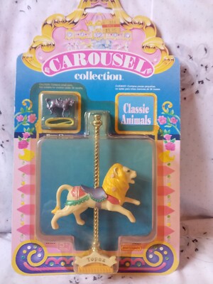 MIP Vintage Matchbox Carousel Topaz Lion Collection Classic Animals ...